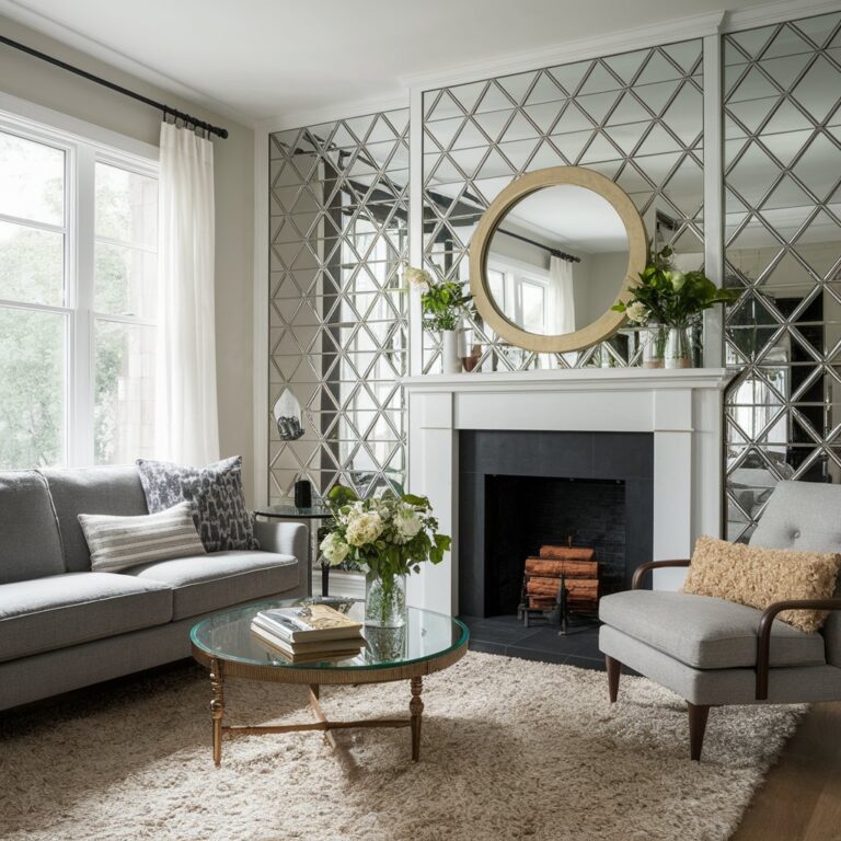 11 Creative Mirror Wall Designs for Your Living Room Decor - Home Decor ...
