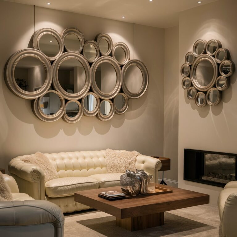 11 Creative Mirror Wall Designs for Your Living Room Decor - Home Decor ...