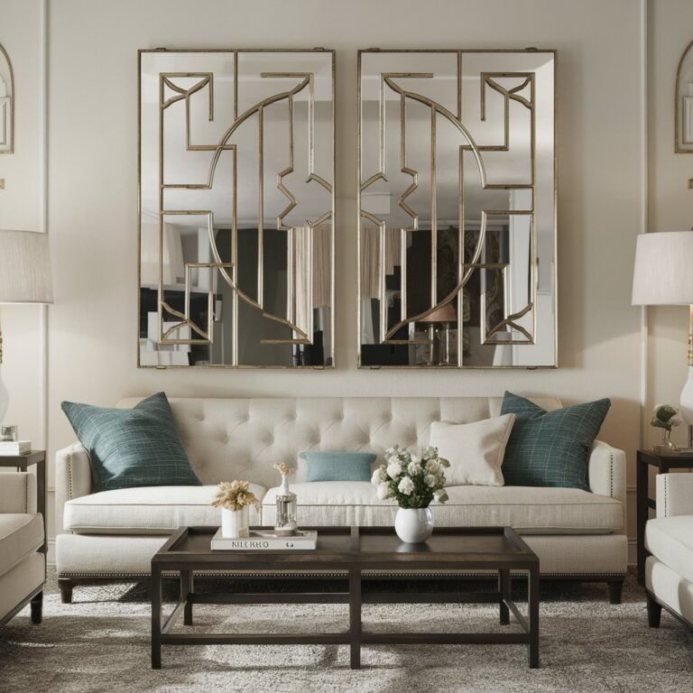 11 Creative Mirror Wall Designs for Your Living Room Decor - Home Decor ...