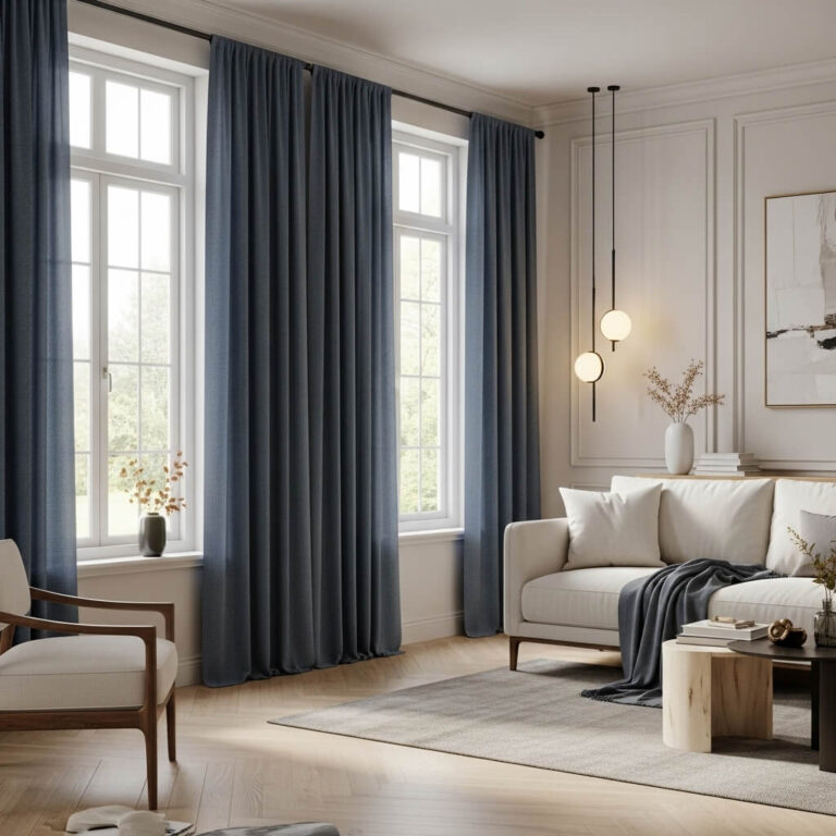 14 Stunning Blue Curtain Ideas That Will Instantly Transform Your ...