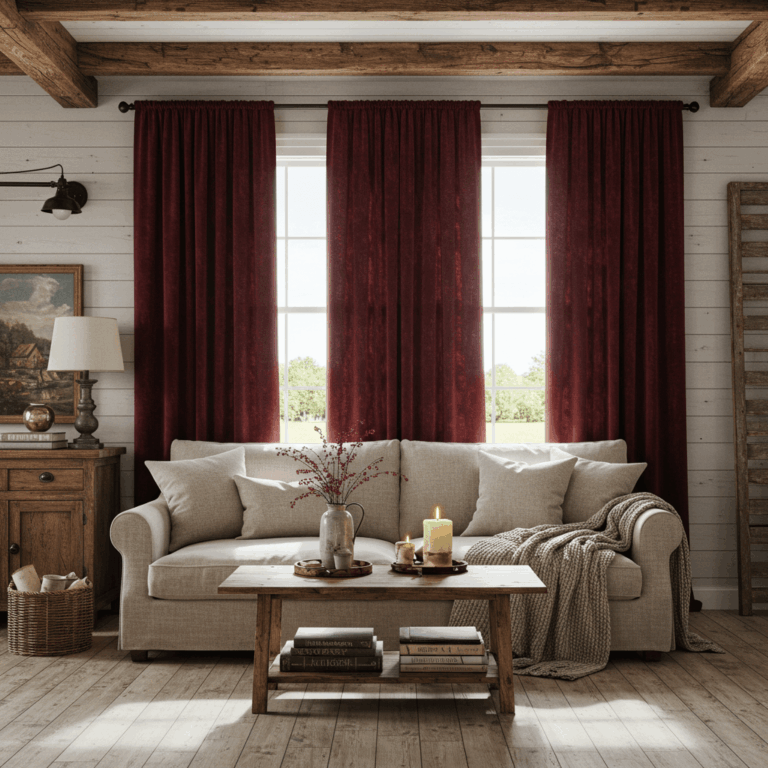 15 Irresistible Farmhouse Curtain Ideas to Give Your Living Room That ...